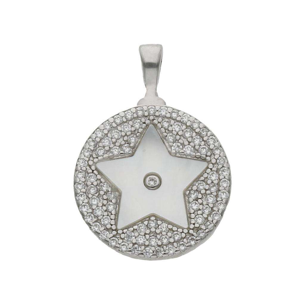 COLGANTE ESTRELLA PLATA 925MM NACAR – 15MM - JOYERIAS.COM: Venta de ...